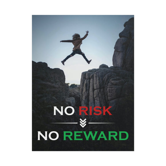 No Risk No Reward Premium Poster | The Design Station
